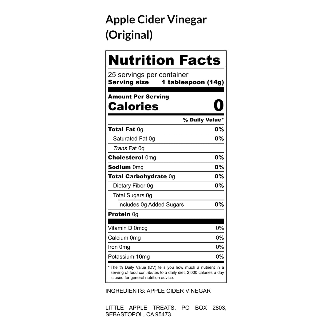 Original Apple Cider Vinegar- Little Apple Treats
